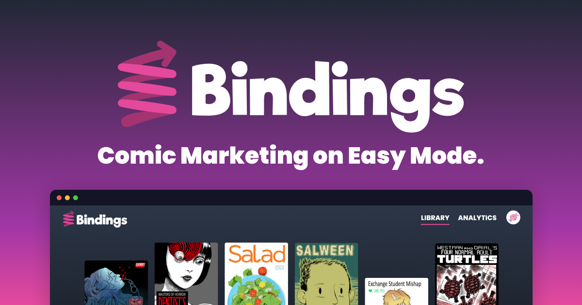 Bindings — Comic Marketing on Easy Mode